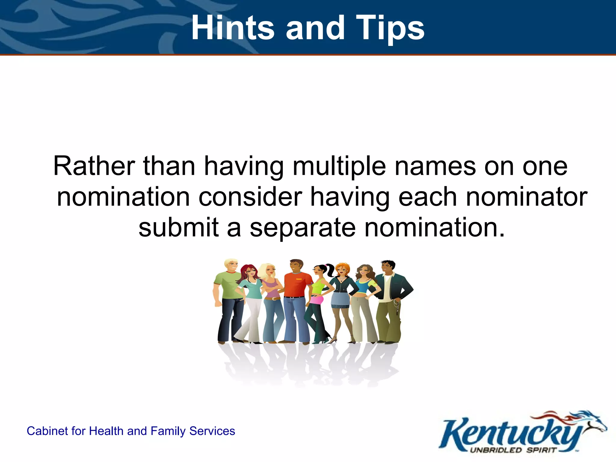 How to write an award nomination | PPT