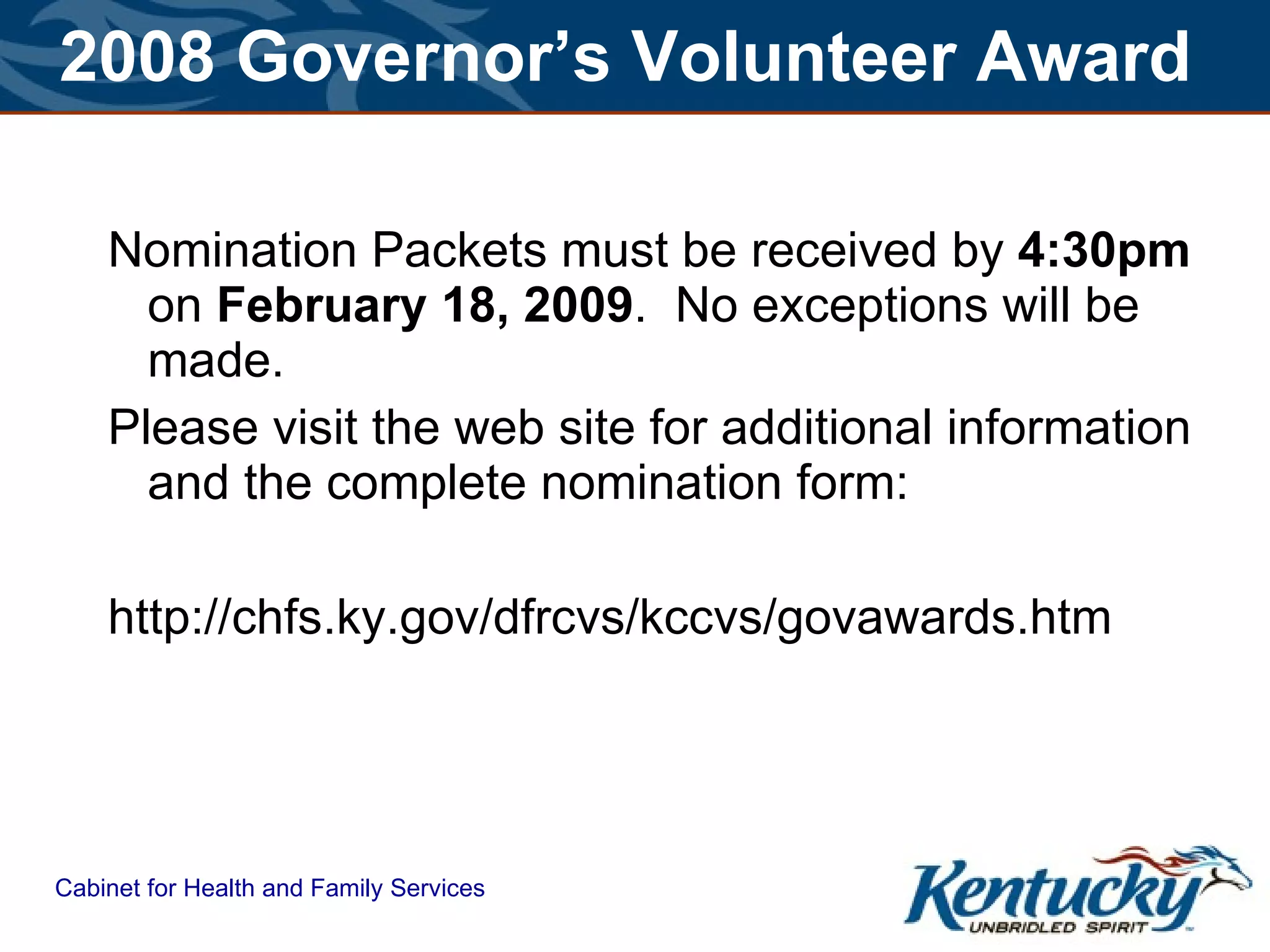 How to write an award nomination | PPT