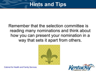 How to write an award nomination | PPT