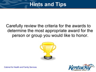 How to write an award nomination | PPT