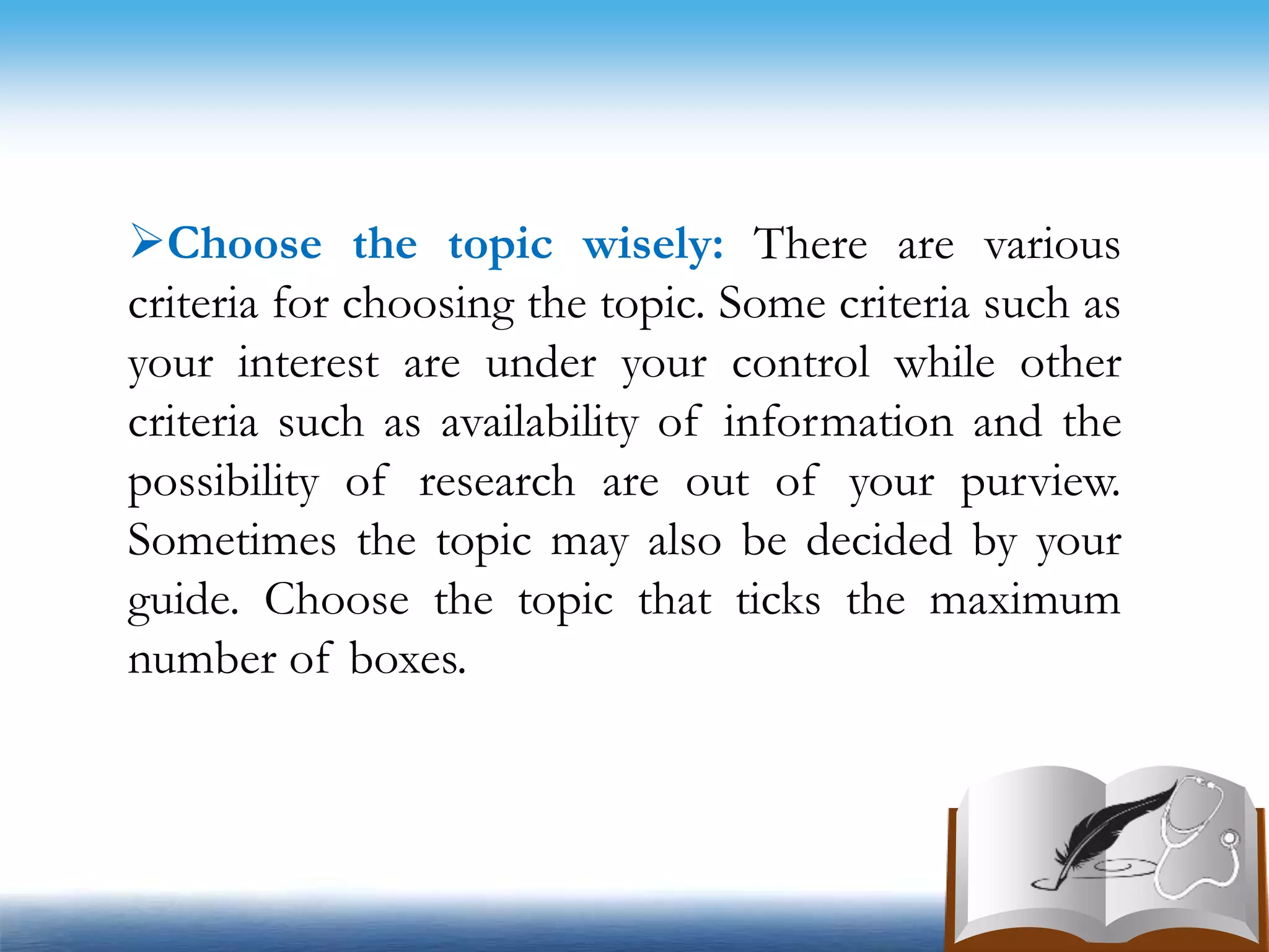 How to Write an Effective and Quality Medical Research Paper | PPTX