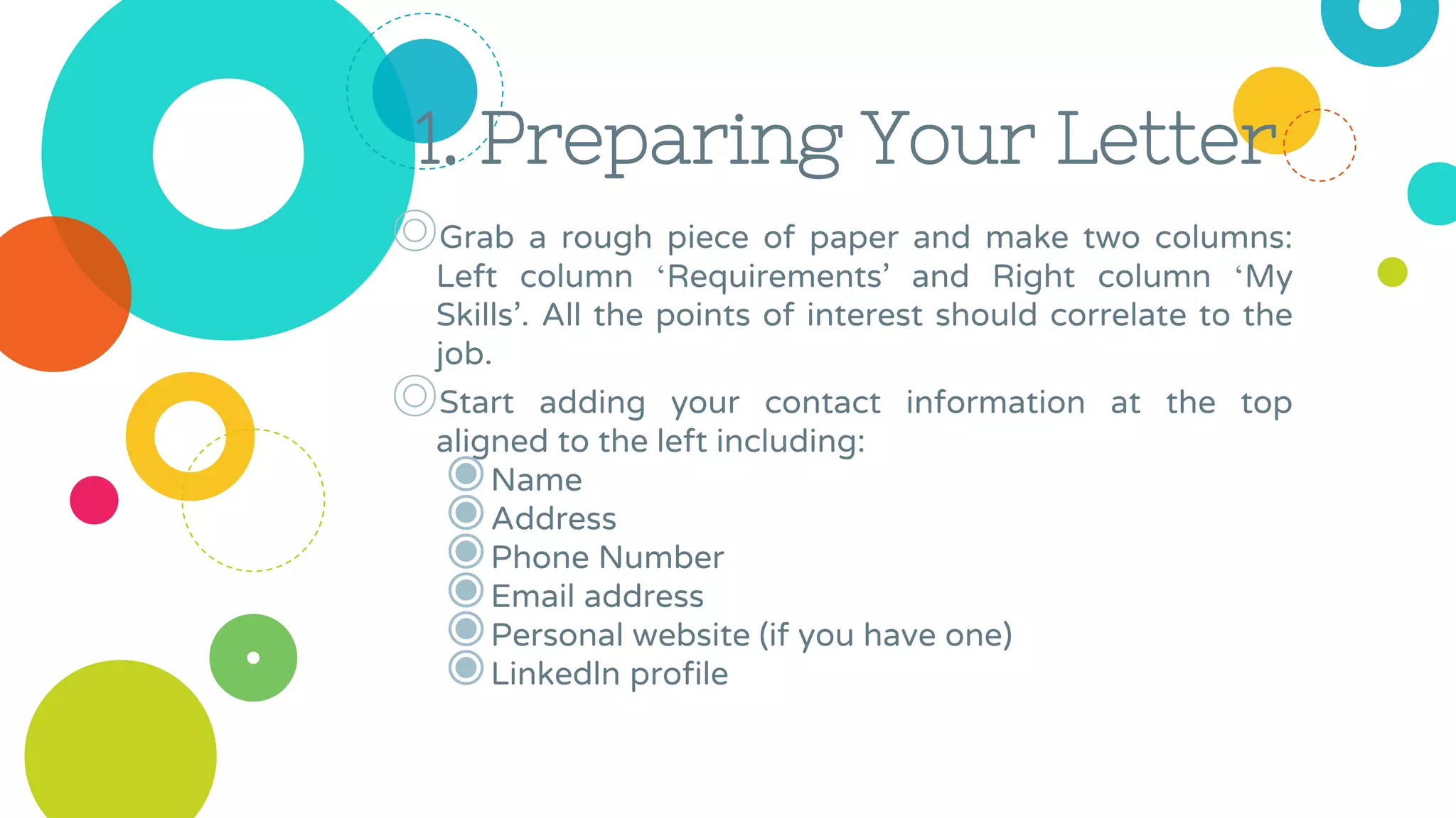 How to write an effective job application | PPT