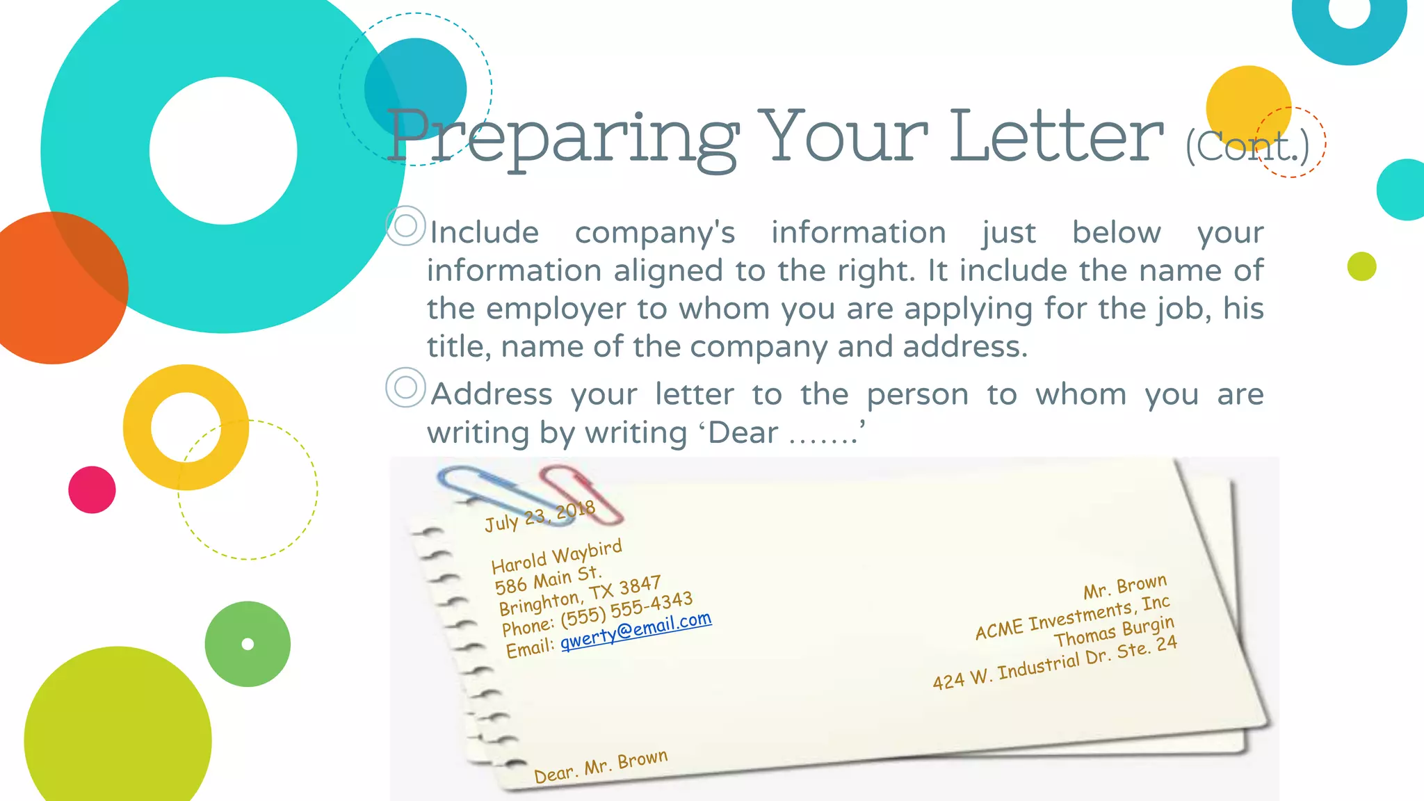 How to write an effective job application | PPT