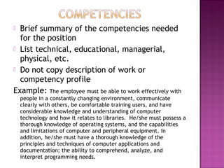 How to write an effective job description | PPT