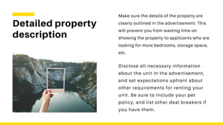 How to write an effective rental ad - Frank Jermusek | PPT