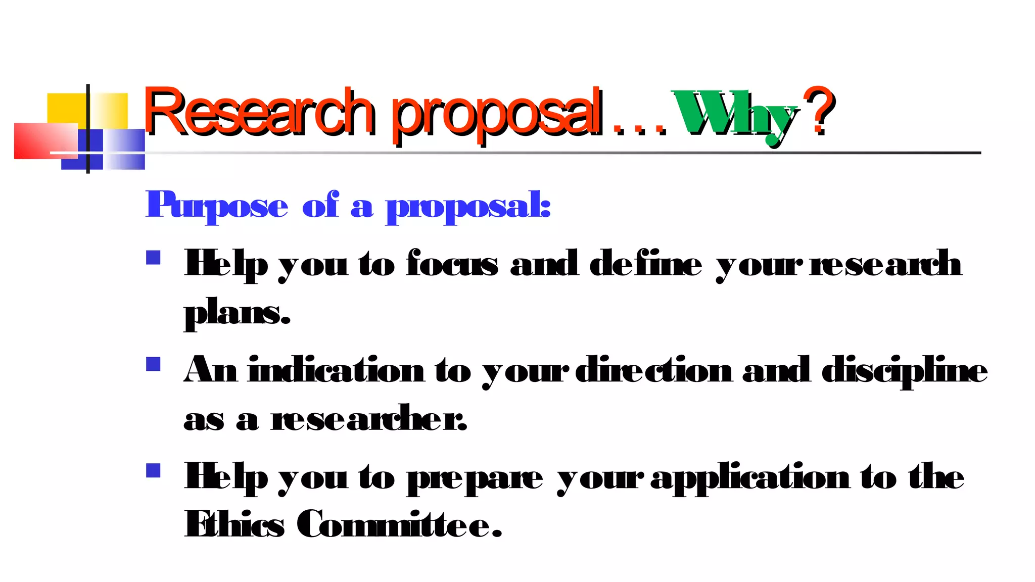 How to write an effective research proposal. | PPT