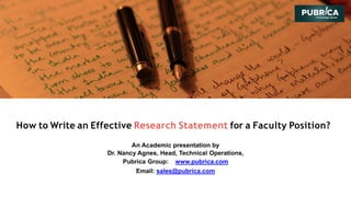 How to Write an Effective Research Statement for a Faculty Position.pptx