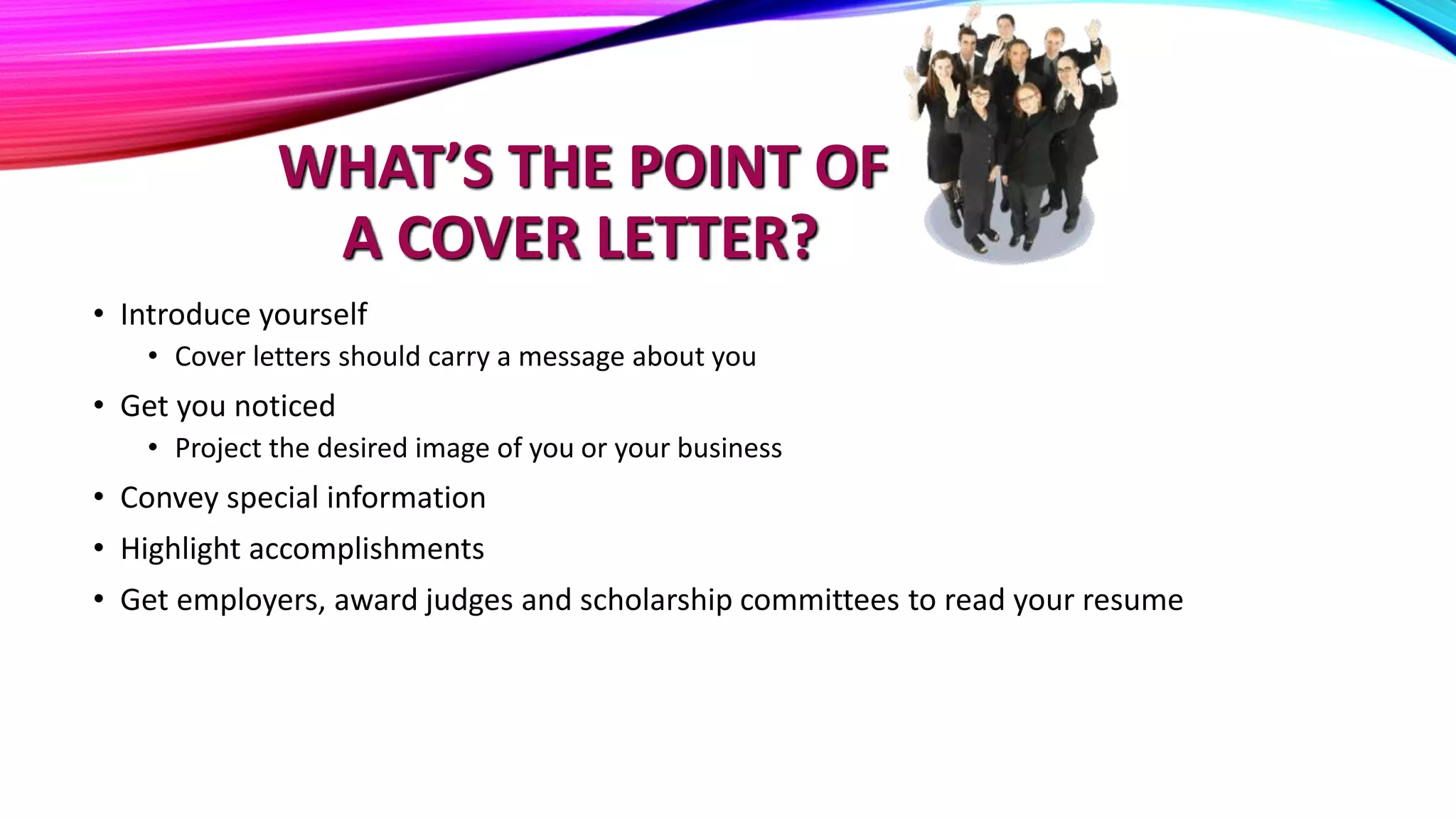 writing an effective resume and application letter | PPTX