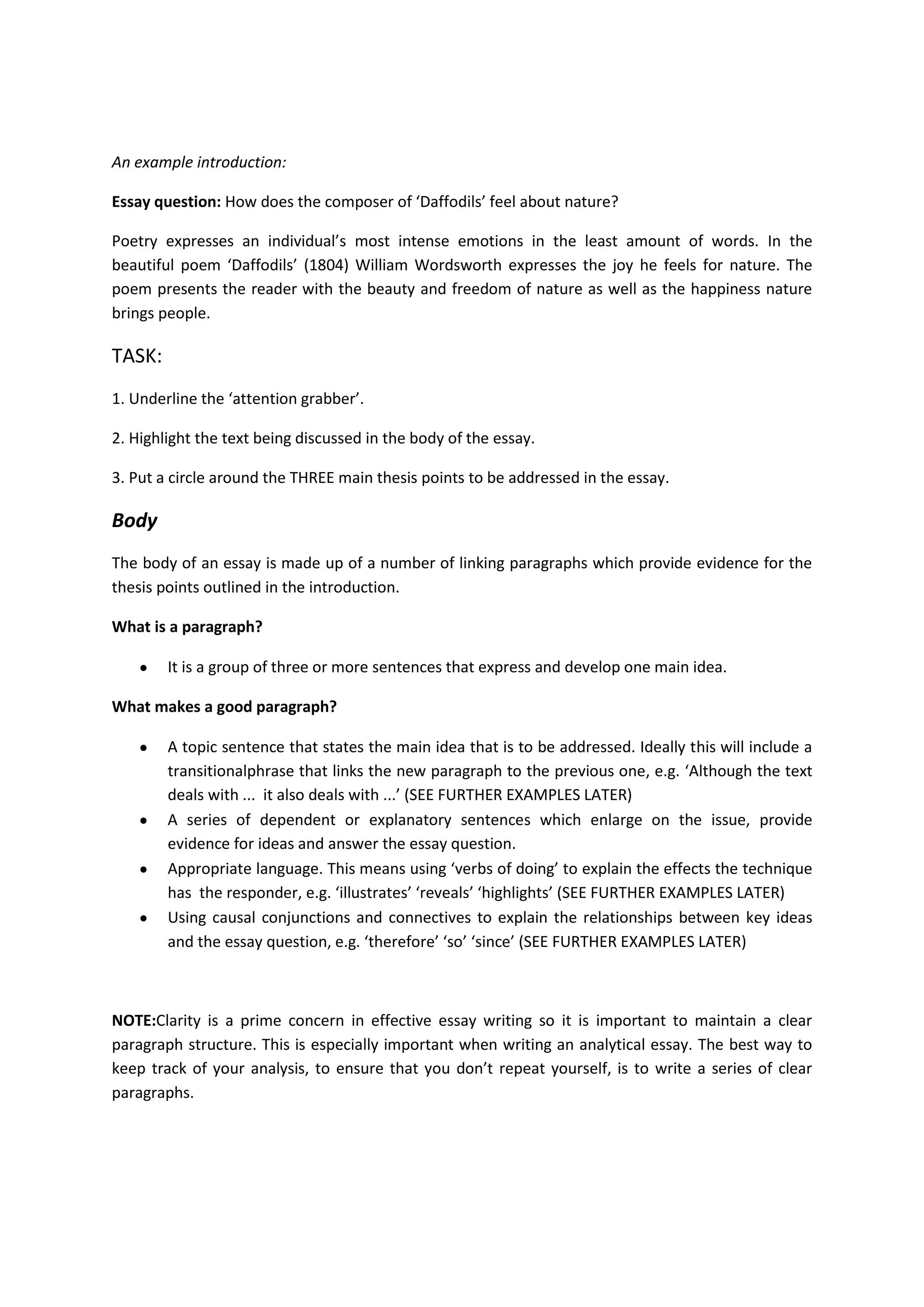 How to write an english essay booklet | DOCX