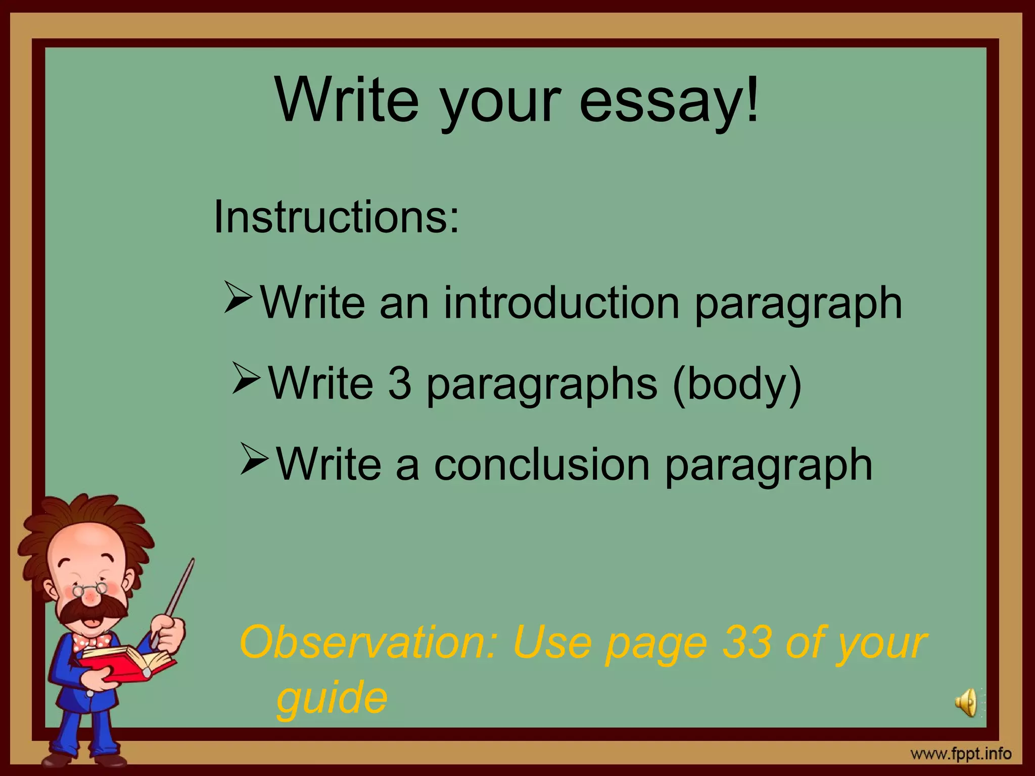 como escribir un ensayo en inglés | PPT