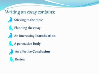 How to write an essay | PPT