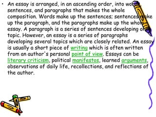 How to write an essay | PPT