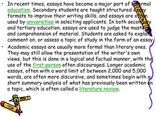 How to write an essay | PPT