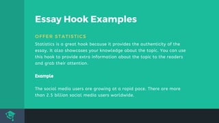 How to write an essay hook | PPTX