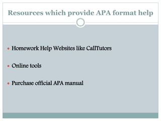 How to write an essay in apa format | PPT