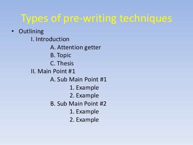 Essay On Prewriting Essay On Prewriting