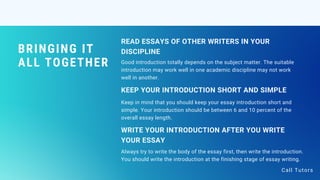 How to write an essay introduction | PDF