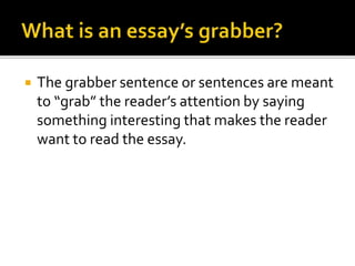 How to write an essay introduction presentation | PPTX