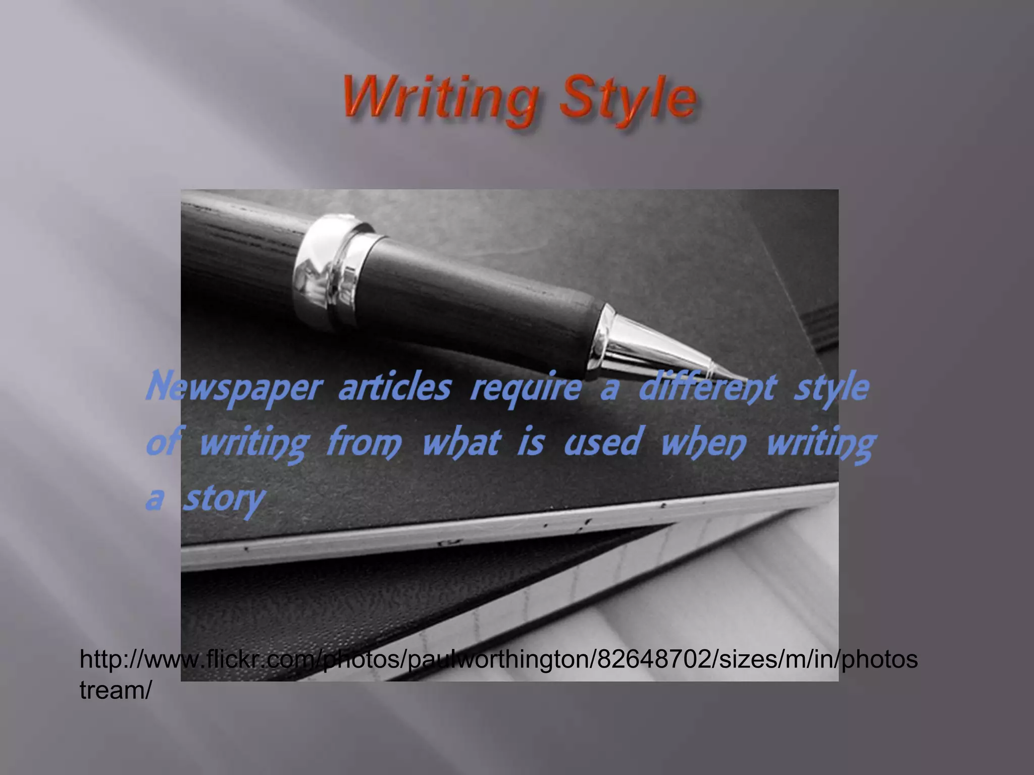 How to write a newpaper article revision | PPTX