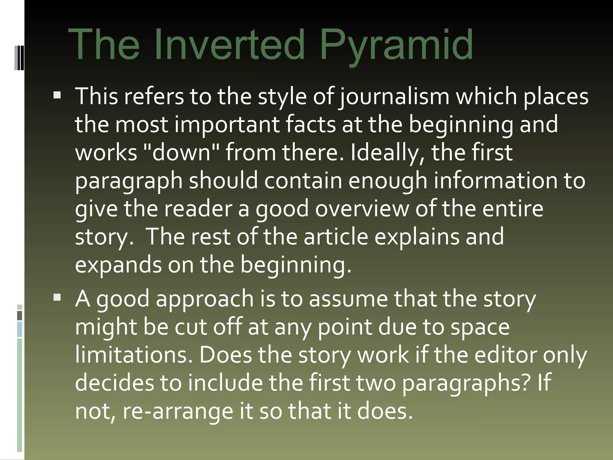 How To Write a News Story | PPT
