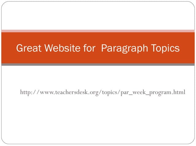 How to write an excellent paragraph powerpoint | PPT