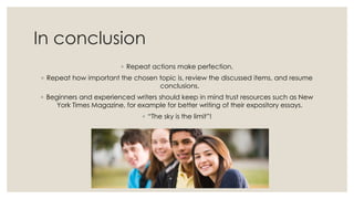 How to write an expository essay | PPT