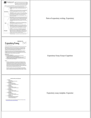How To Write An Expository Essay Introduction | PDF