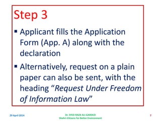 How to write an FOI Request (English) | PPT