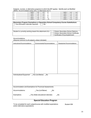 How to write an Individual Education Plan | PDF | Educational ...
