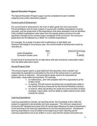 How to write an Individual Education Plan | PDF