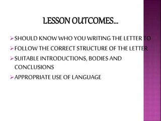 How to write an informal or friendly letter | PPTX