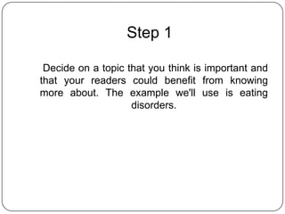 How to write an informative essay | PPTX