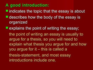 How to write an introduction | PPT | Education