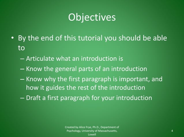 How to write an introduction the first paragraph tcm18-117650 | PPT