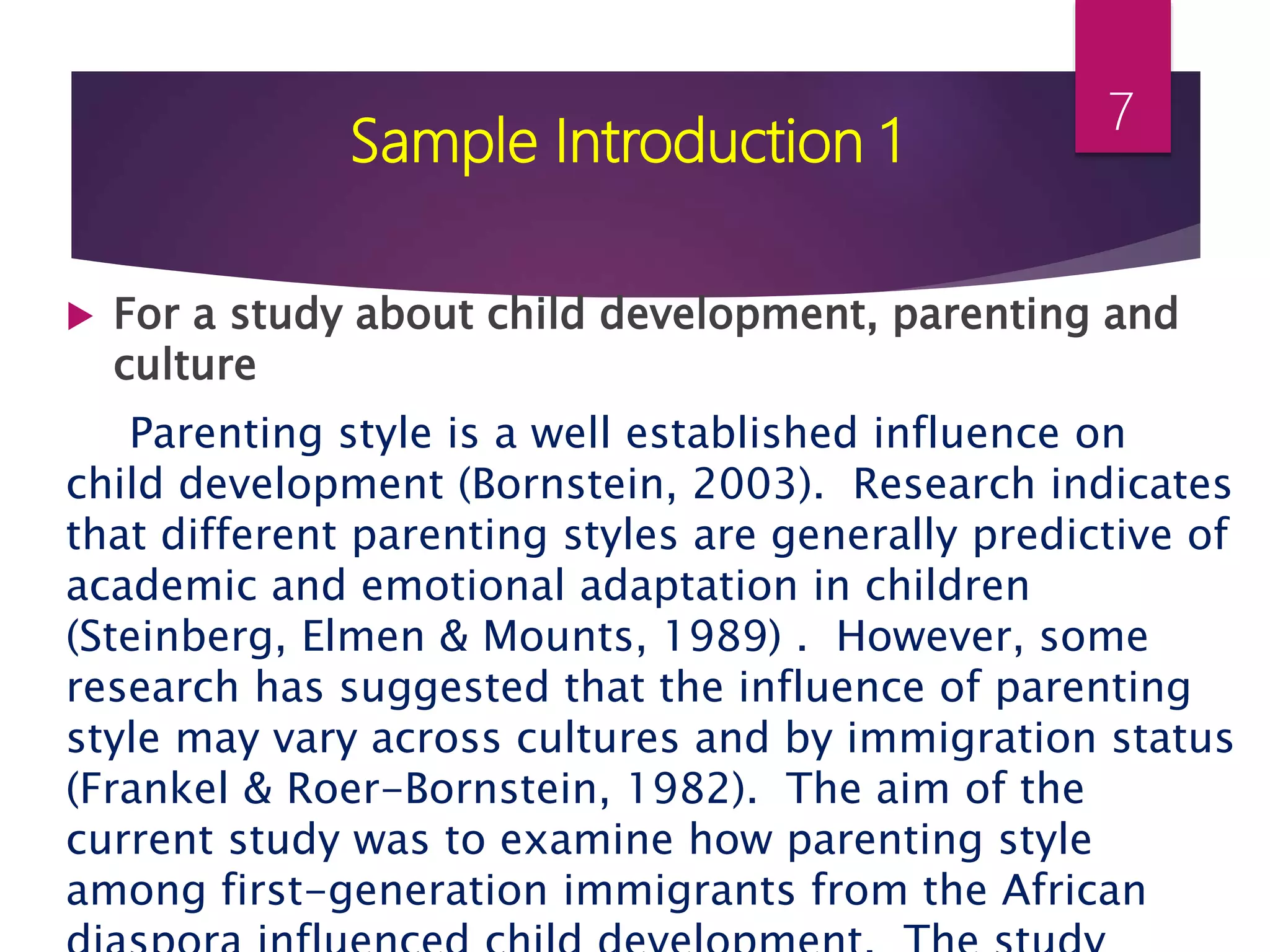 Research Introduction & Background Information | PPTX