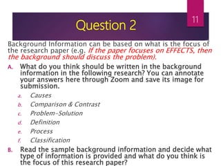 Research Introduction & Background Information | PPTX