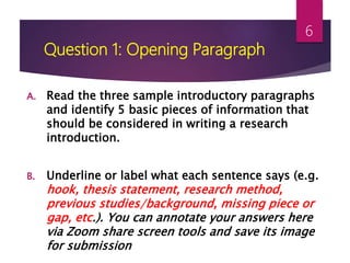 Research Introduction & Background Information | PPTX