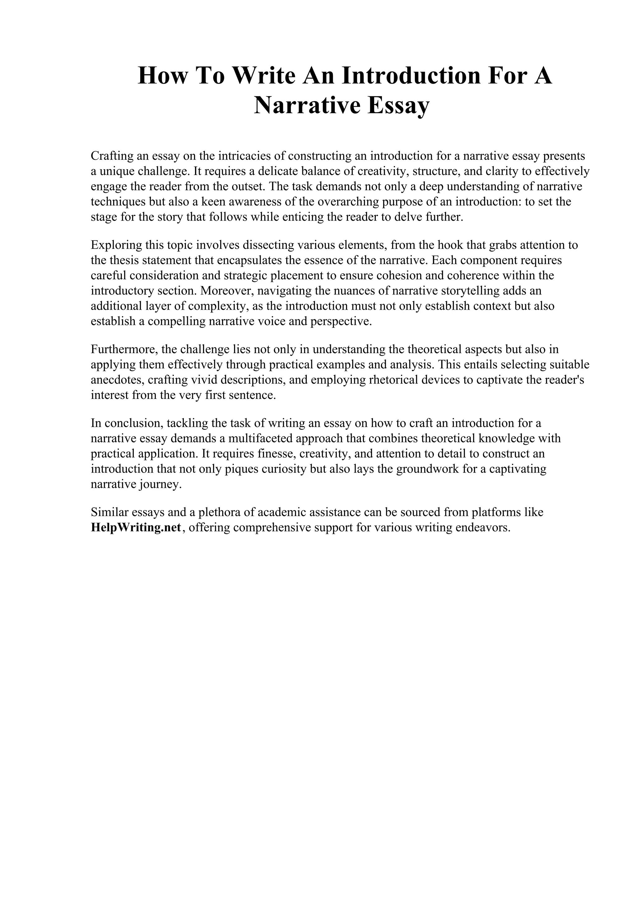 How To Write An Introduction For A Narrative Essay.pdf