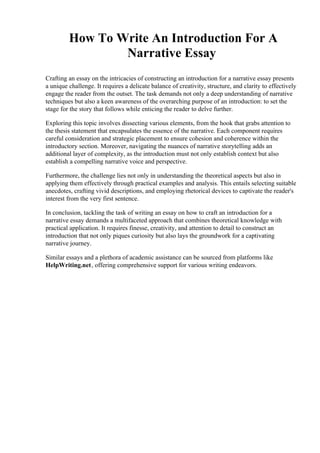 How To Write An Introduction For A Narrative Essay.pdf