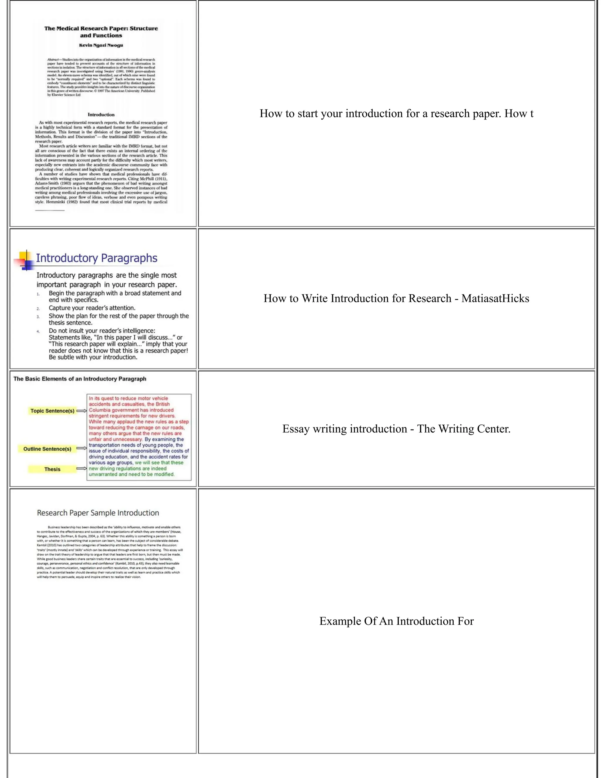 How To Write An Introduction To A Paper | PDF