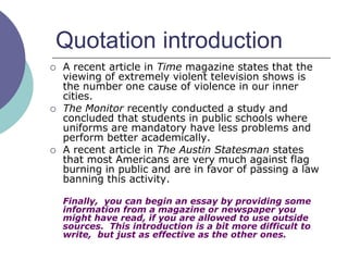 How to write an introductory paragraph | PPTX