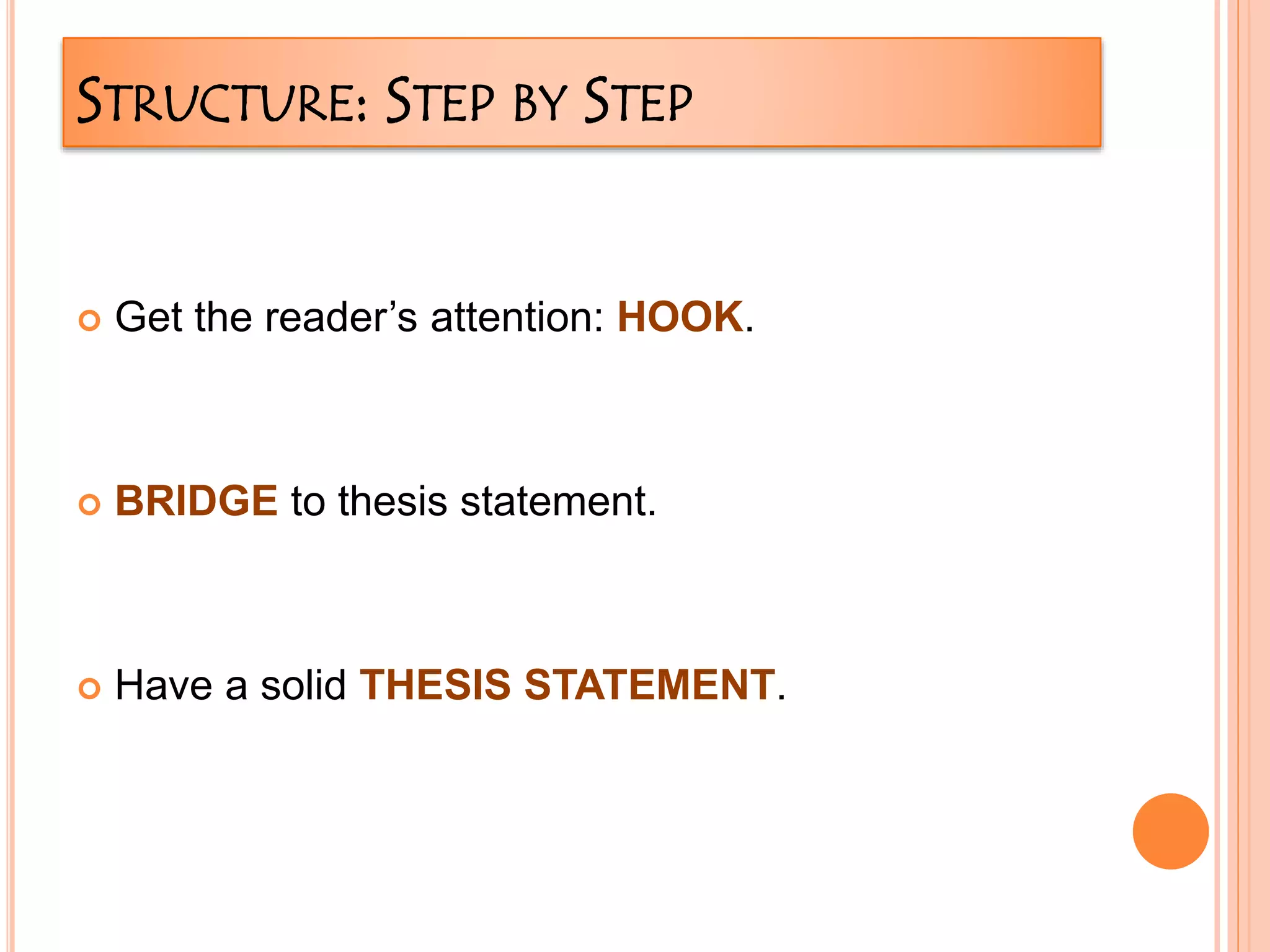 How to write an introductory paragraph | PPTX