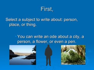 How to write an ode | PPT