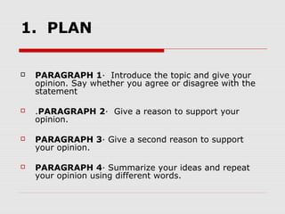 How to write an opinion essay | PPT