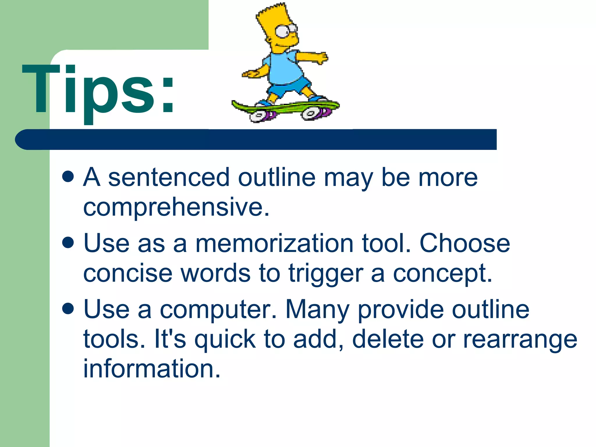 How To Write An Outline | PPT