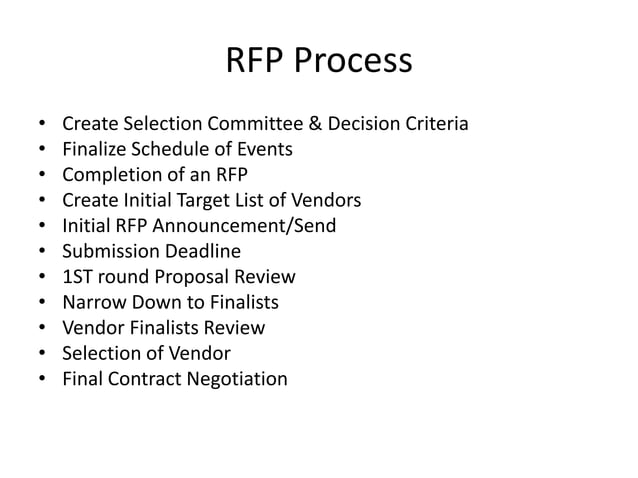 How to write an rfp | PPT