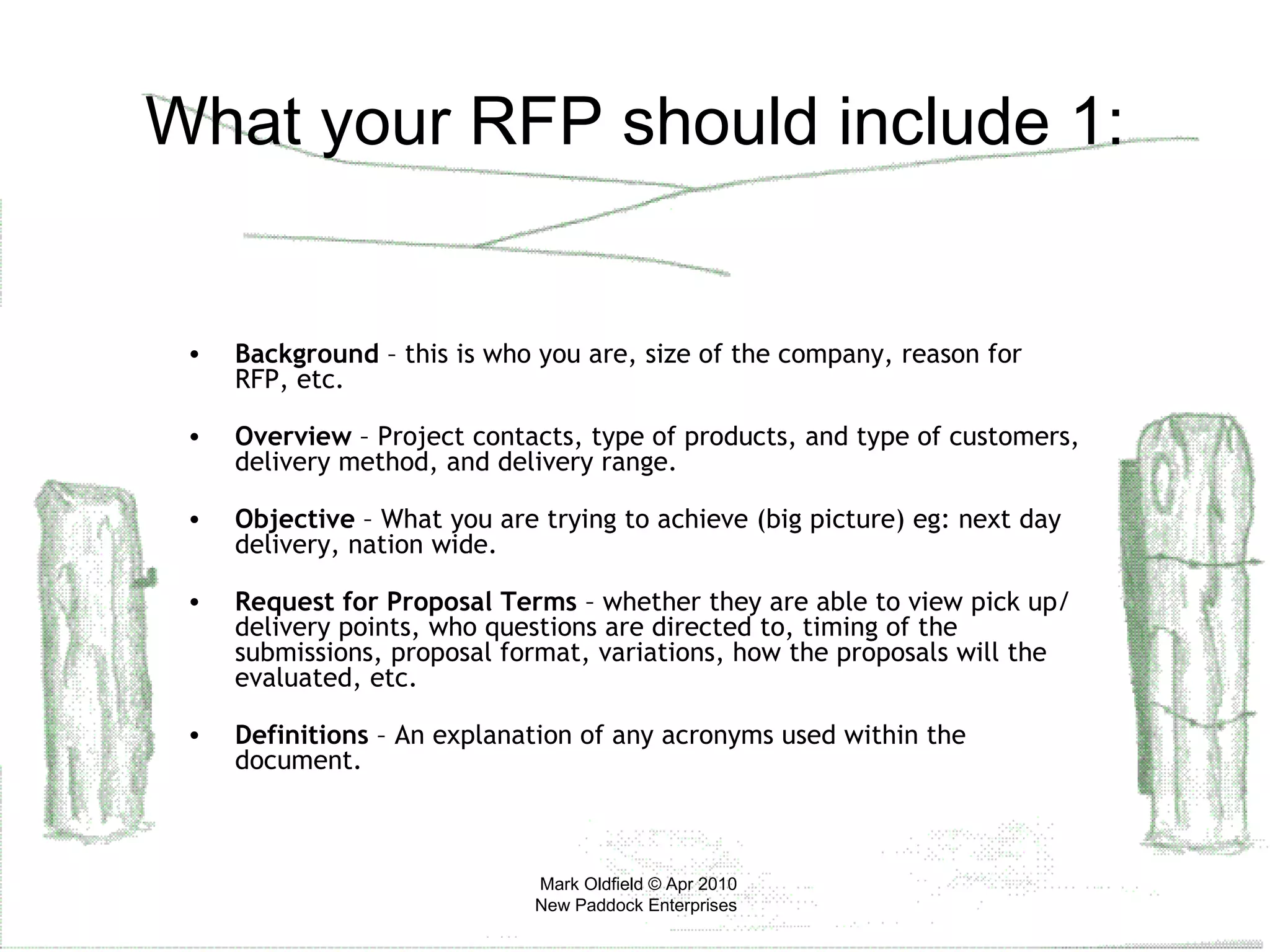 How To Write An RFP For Freight | PPT