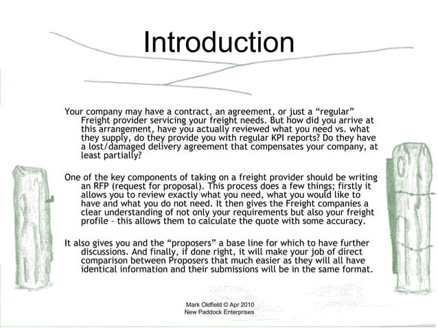 How To Write An RFP For Freight | PPT