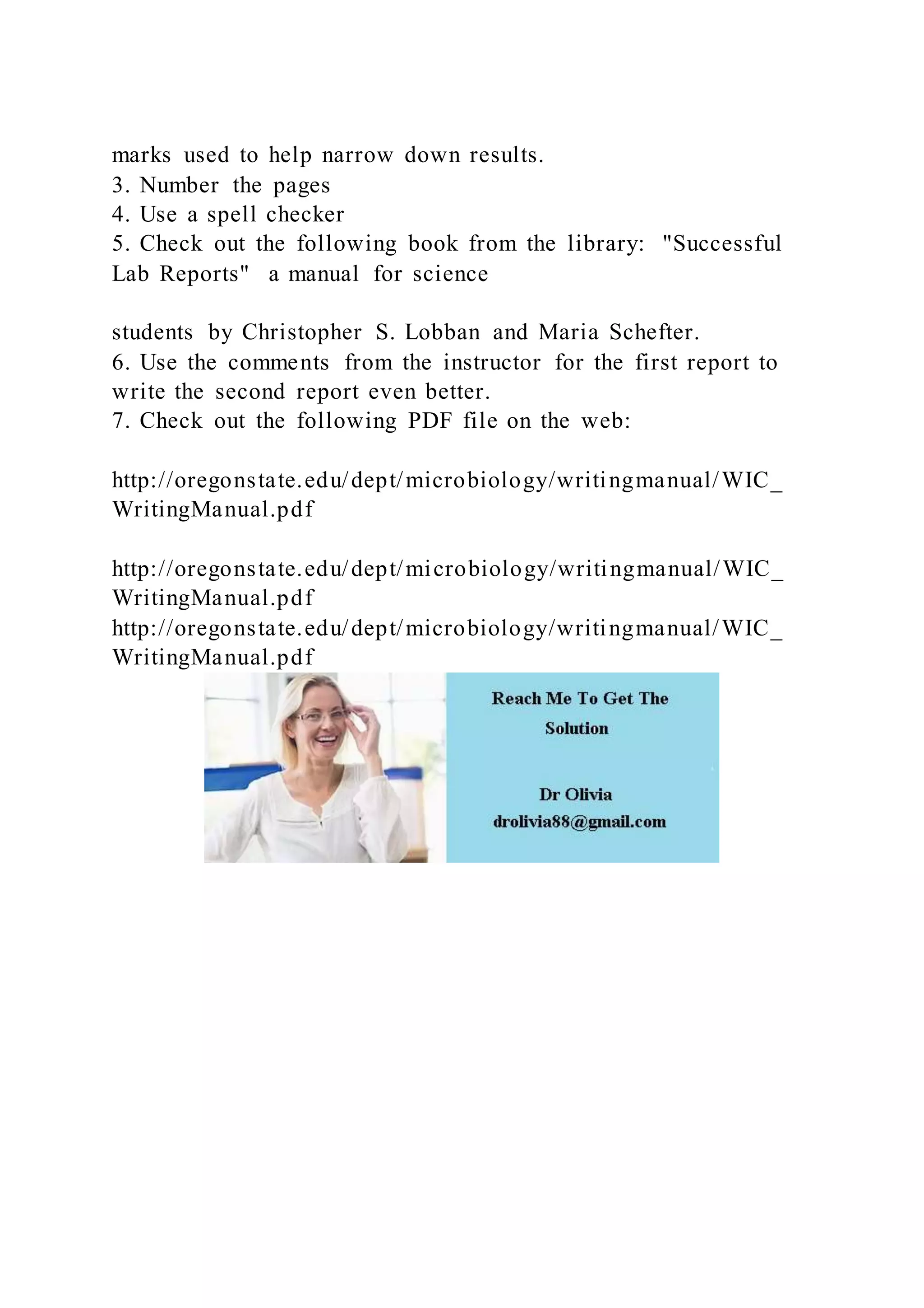 How to write an unknown lab report in microbiologygeneral | DOCX