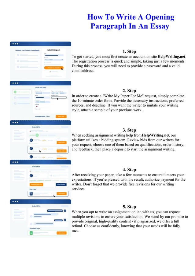 How To Write A Opening Paragraph In An Essay | PDF